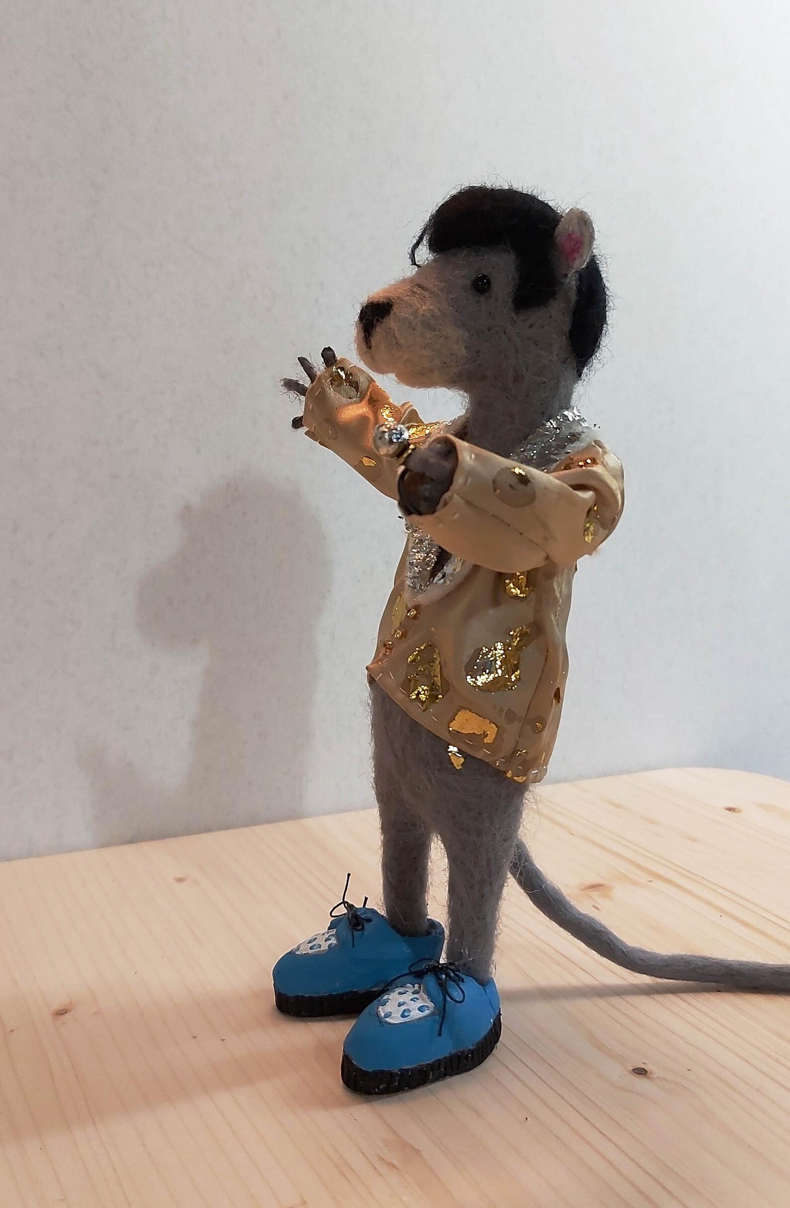 Needle Felted Mouse Elvis Presley Rock'n'roll Rockabilly Wool Sculpture ...