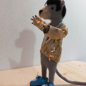 Needle Felted Mouse Elvis Presley Rock'n'roll Rockabilly Wool Sculpture ...