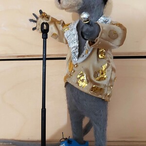 Needle Felted Mouse Elvis Presley Rock'n'roll Rockabilly Wool Sculpture ...