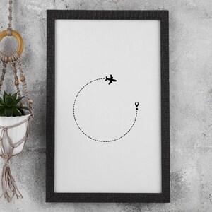Airplane Path SVG Bundle, Heart Silhouette (digital Files) - Etsy