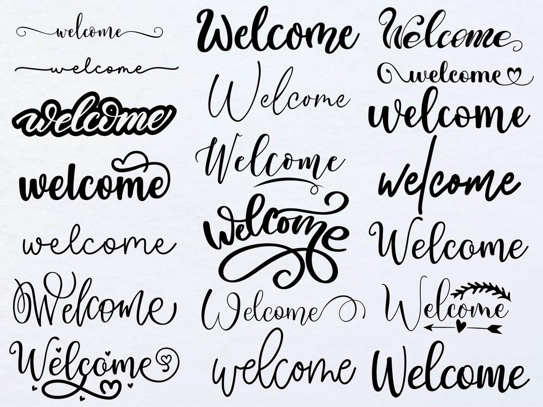 Welcome SVG Bundle, Welcome Sign Svg, Home Svg, Farmhouse Svg , Welcome ...