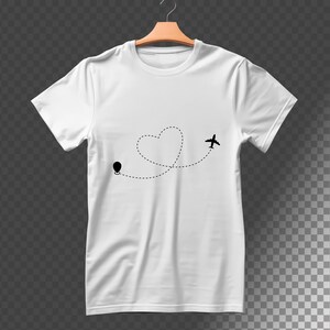Airplane Path SVG Bundle, Heart Silhouette (digital Files) - Etsy