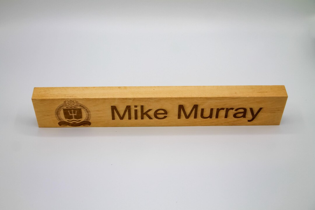 Personalized Laser Engraved Wood Name Plate - Etsy