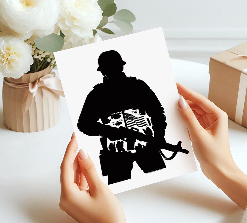 US Soldier SVG, Veteran Soldier Png Svg Bundle, American Military ...
