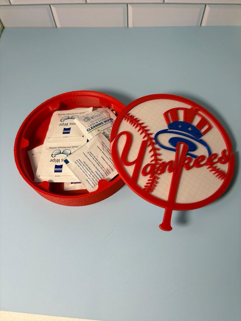 NY Yankees 3D Printed Storage Box | Baseball Fan Gift | Made in USA - Etsy