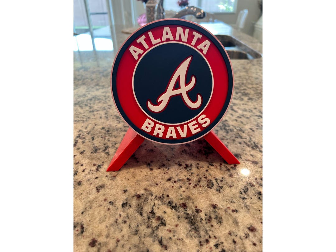 Atlanta Braves 3D Plaque: MLB Fan Cave Decor - Etsy