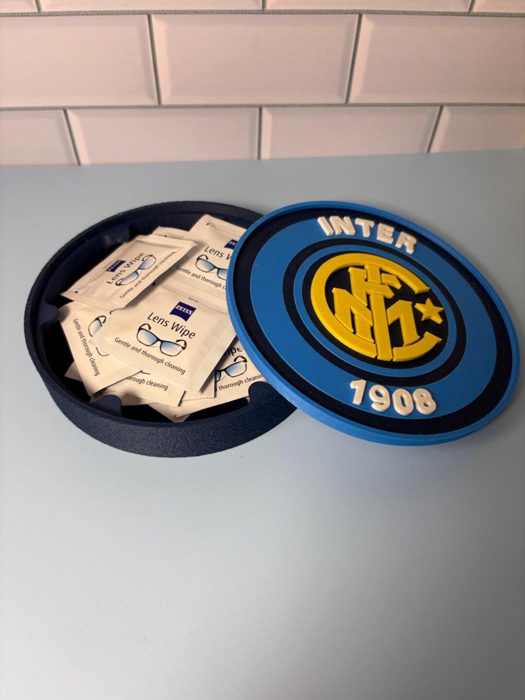 Inter Milan 3D Printed Stash Box: Forza Inter Logo, Soccer Fan Decor - Etsy