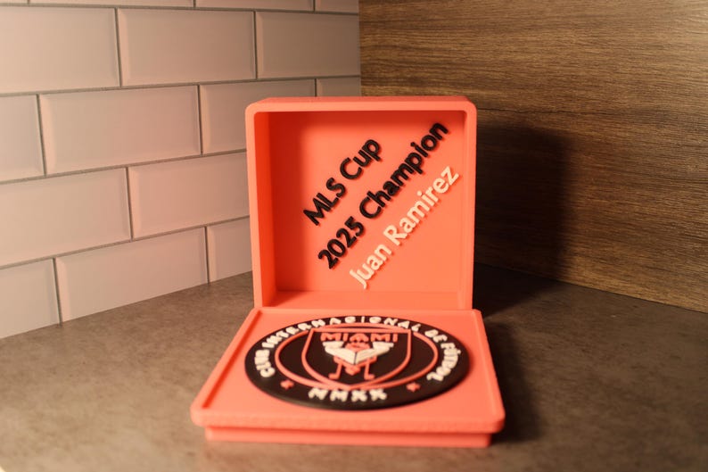 Inter Miami MLS Cup 2025 Champ 3D Printed Plaque – Gift for Him - Etsy