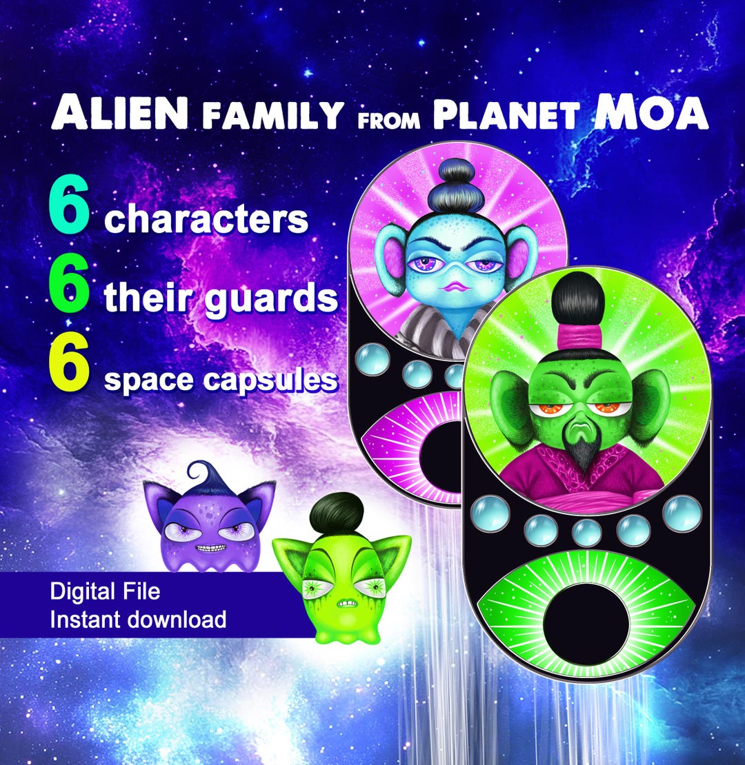 Paper Doll the Original Fantastic Family of Space Aliens, Their Loyal ...
