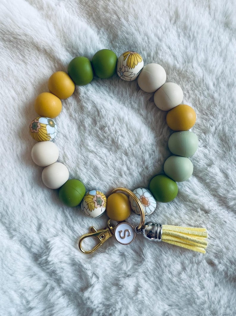 Wristlet Keychain | Bracelet Keychain | Key Ring Bracelet | Small Gift ...