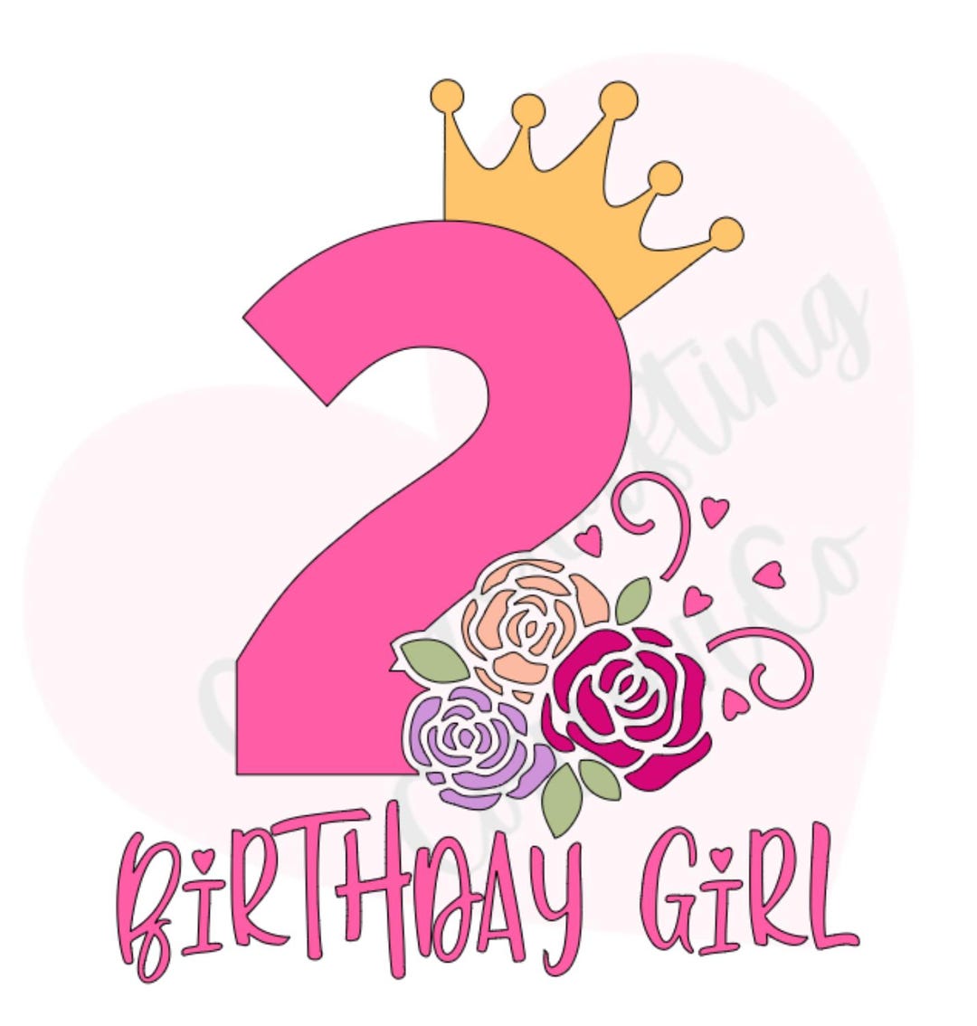 2nd Birthday SVG, Princess, 2nd Birthday, 2nd Birthday Princess ...