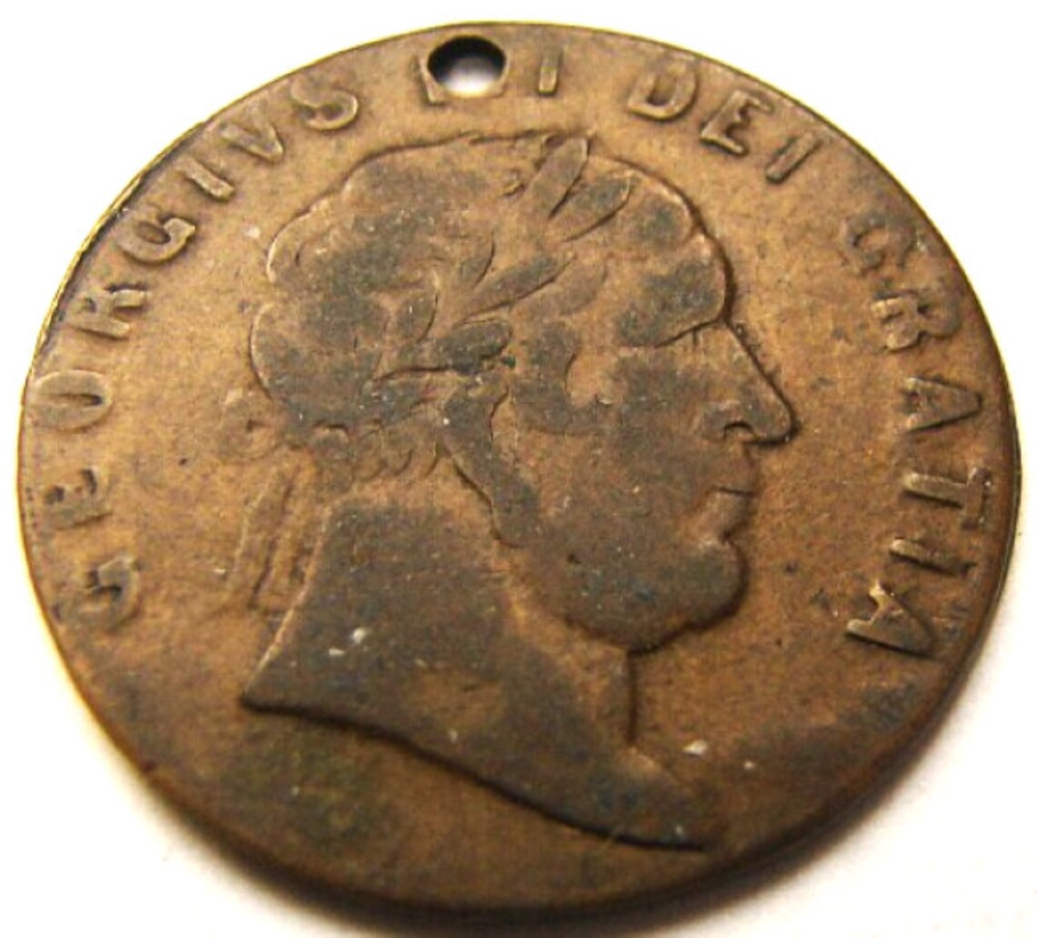 1768 GAMING COUNTER SPADE Great Britain George 3rd in Memory of the ...