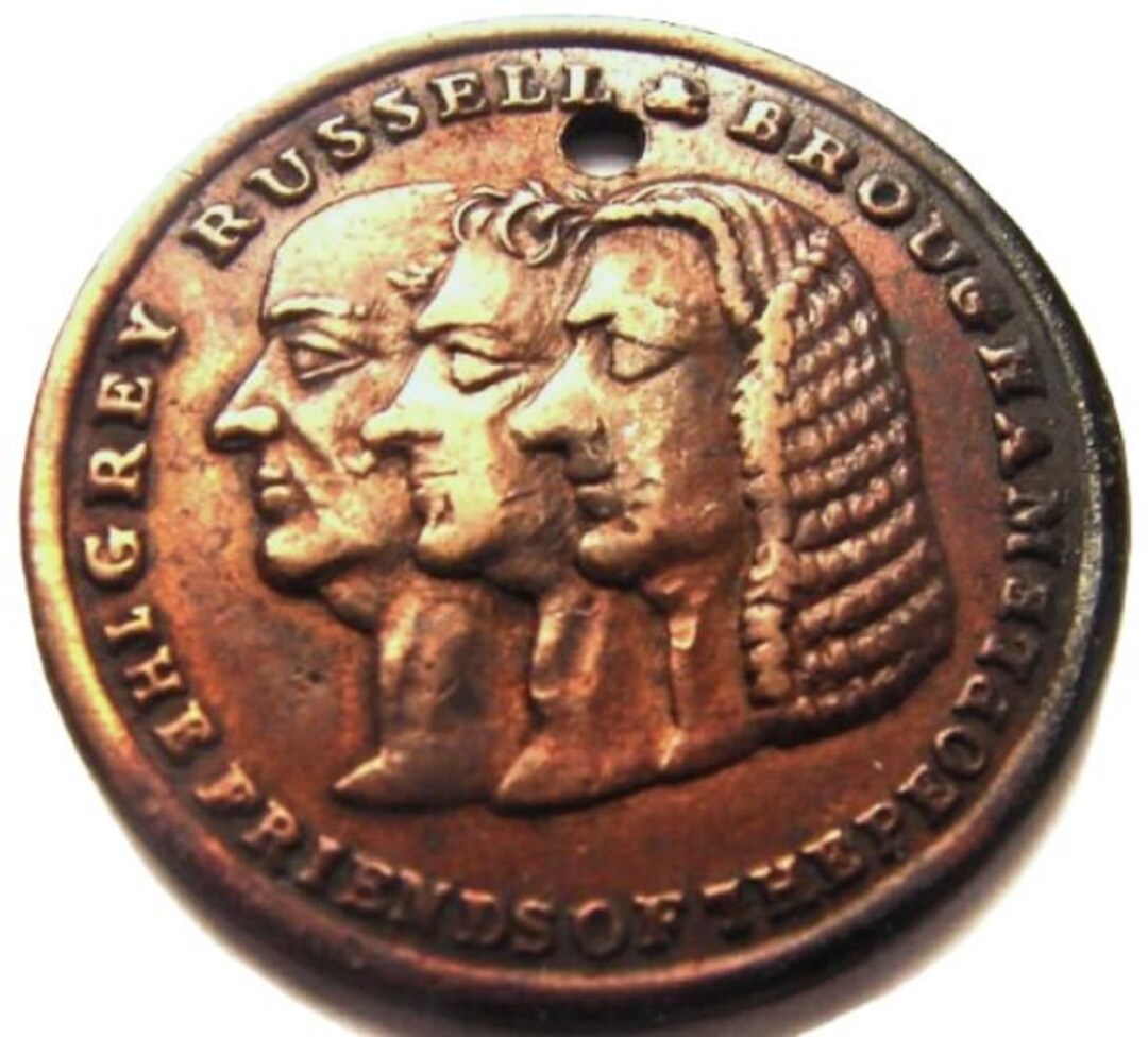 Antique England 1832 BRITAN REFORM BILL Grey Russell & Brougham the ...