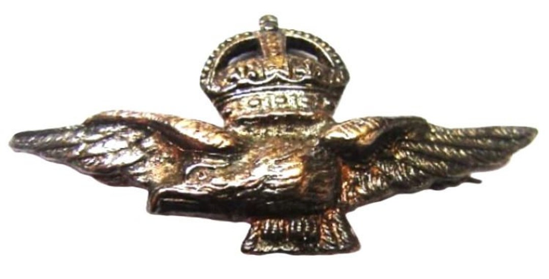 BRITISH, WWII, Raf EAGLE Royal Air Force King's Crown Aircrew Wing ...