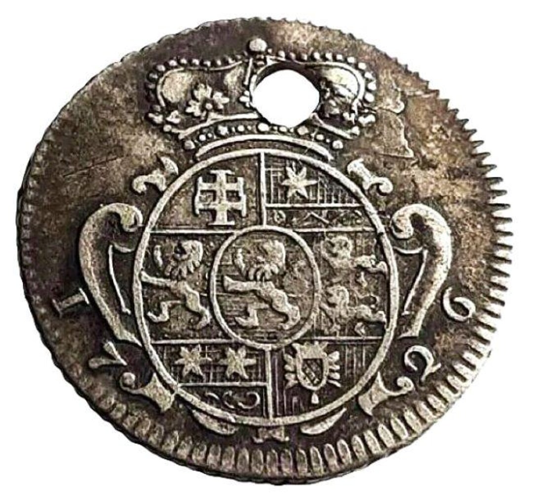 GERMANY, 1726, SILVER, Rare Grade and Mint of 1/8 THALER From Hesse ...