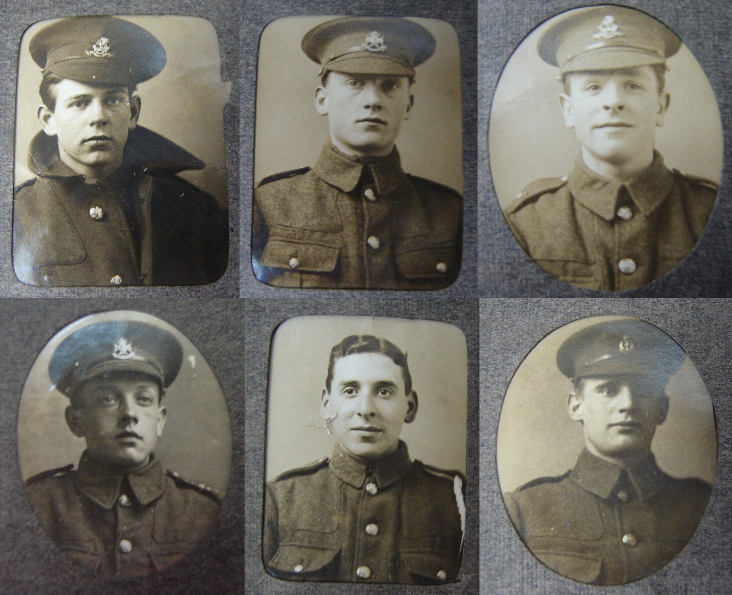 Rare WWI MILITARY SOLDIERS souvenir portraits Photos hard card | Etsy