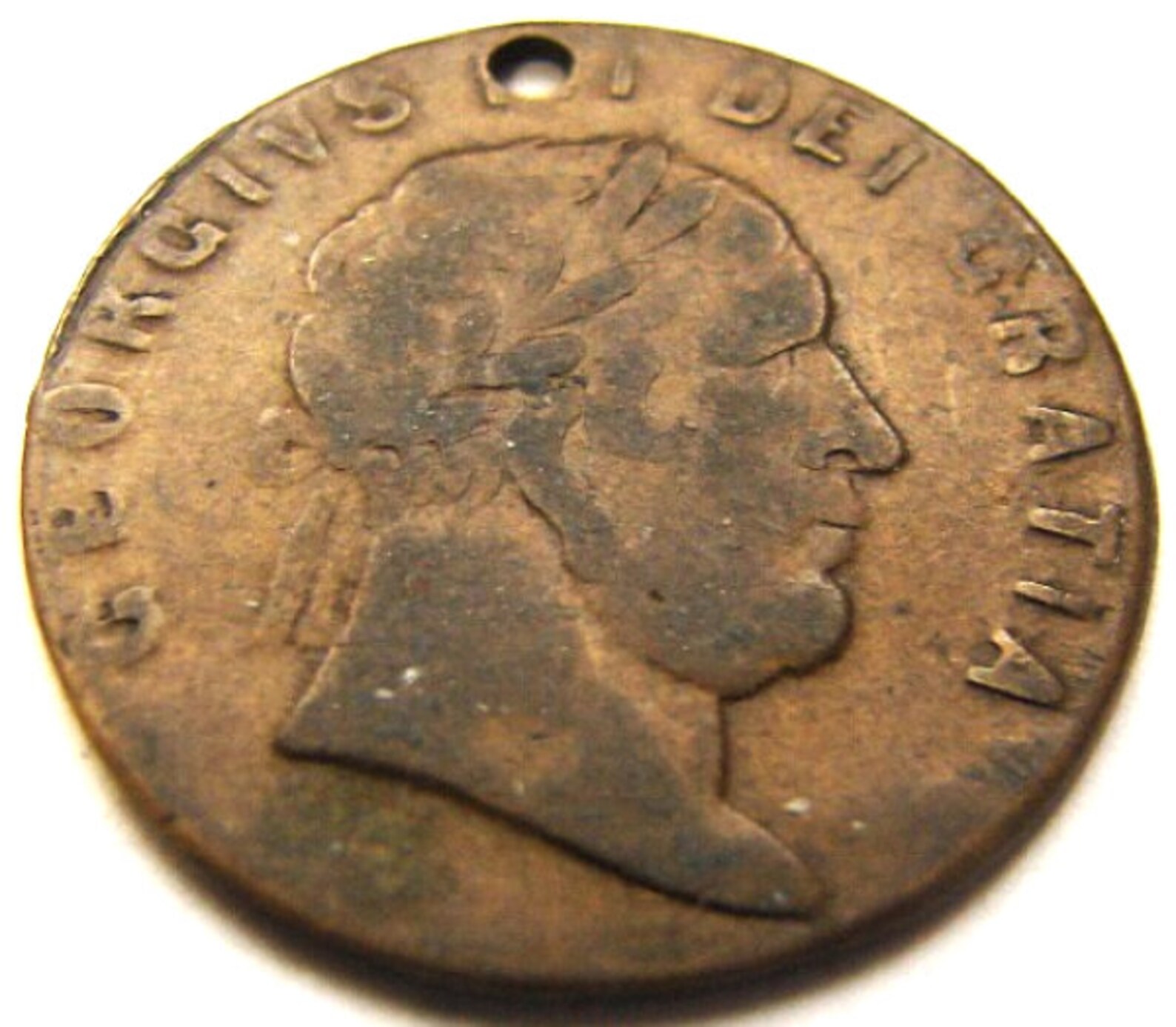 1768 GAMING COUNTER SPADE Great Britain George 3rd in Memory of the ...