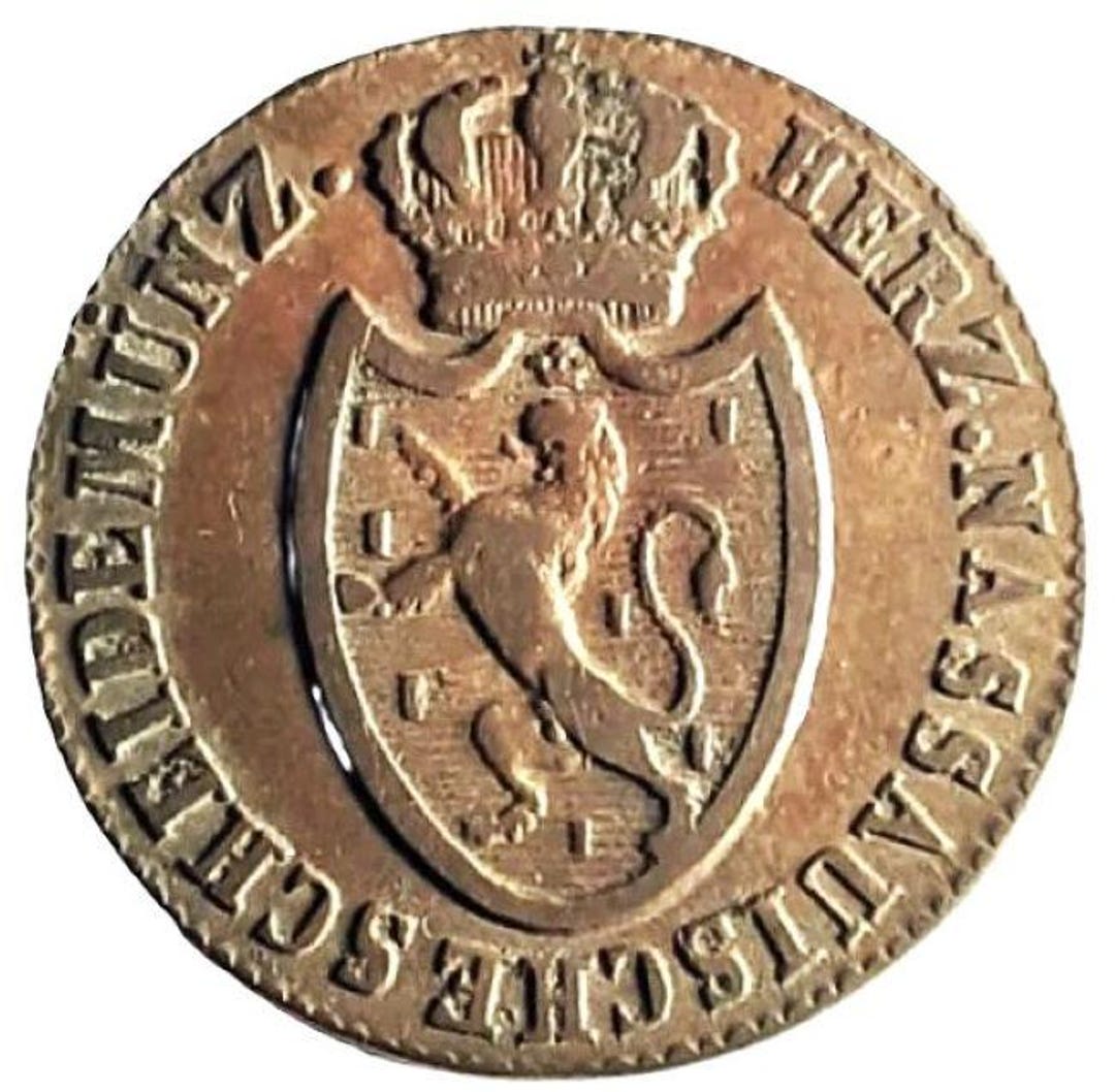 GERMAN, 1810 L, Authentic , NASSAU Duchy of Nassau, Prince Friedrich ...