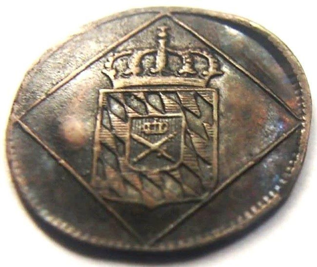 GERMANY, 1816, Kingdom of BAVARIA, Maximilian IV, Crowned Shield Arms ...