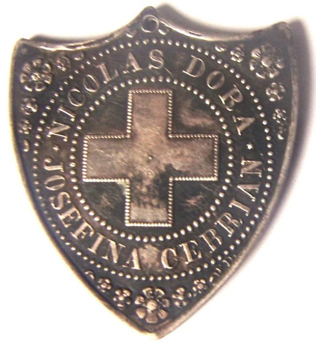 SILVER, Chile 1883 CHRISTIAN WEDDING Ceremony of Nicolas Dora and ...