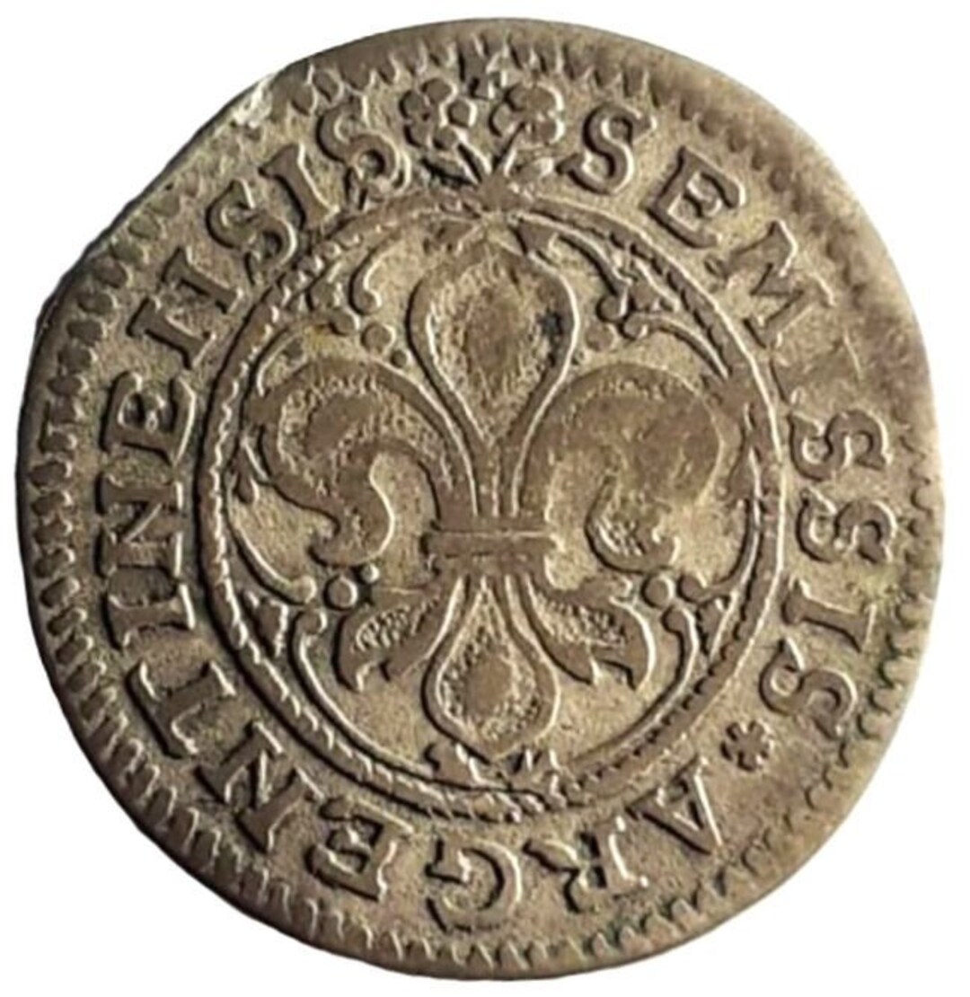 GERMANY, 17th C, SILVER, STRASBOURG, 2 1/2 Groshen (semissis), Rare ...