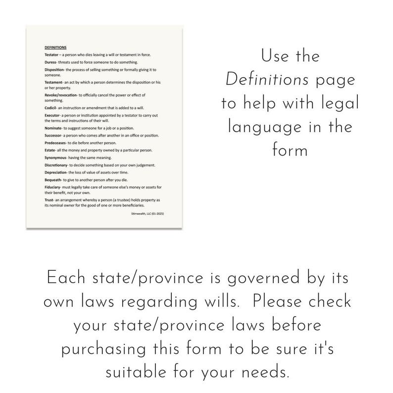 Last Will and Testament for Pet Owners - Etsy