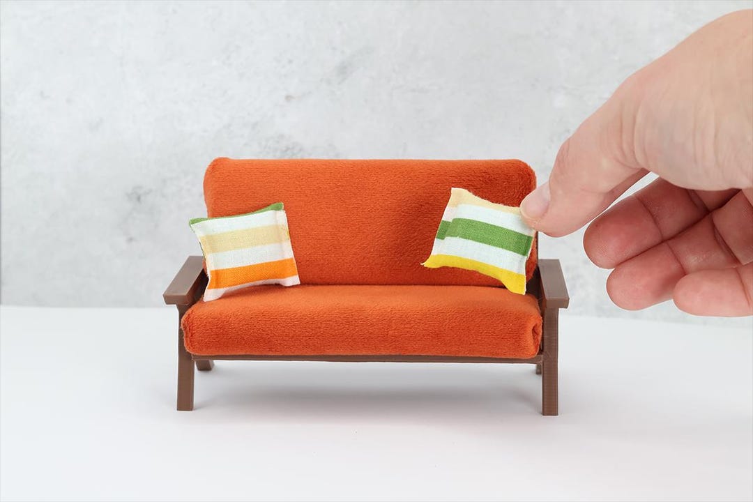 Mini Mid-century Modern Accent Couch – 1:12 Scale Replica - Etsy