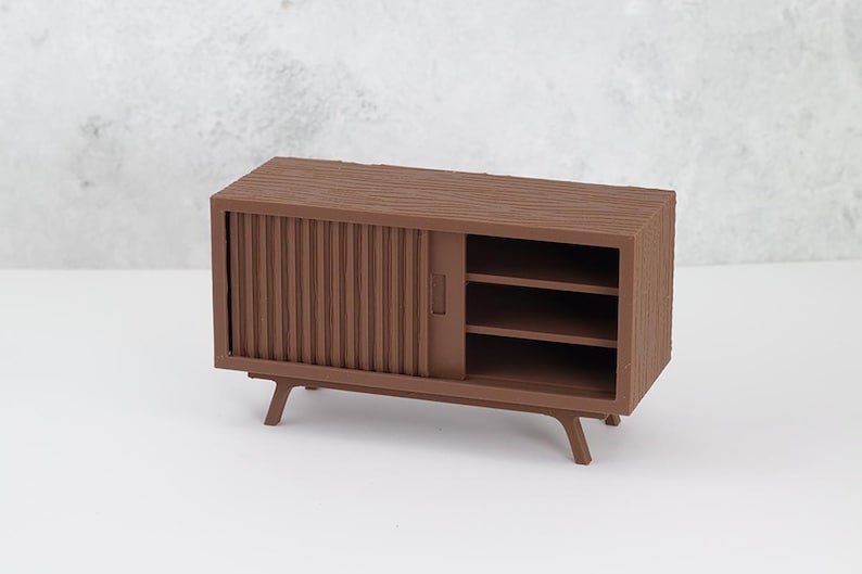 Mini Mid-century Credenza (1:12 Scale) - Etsy