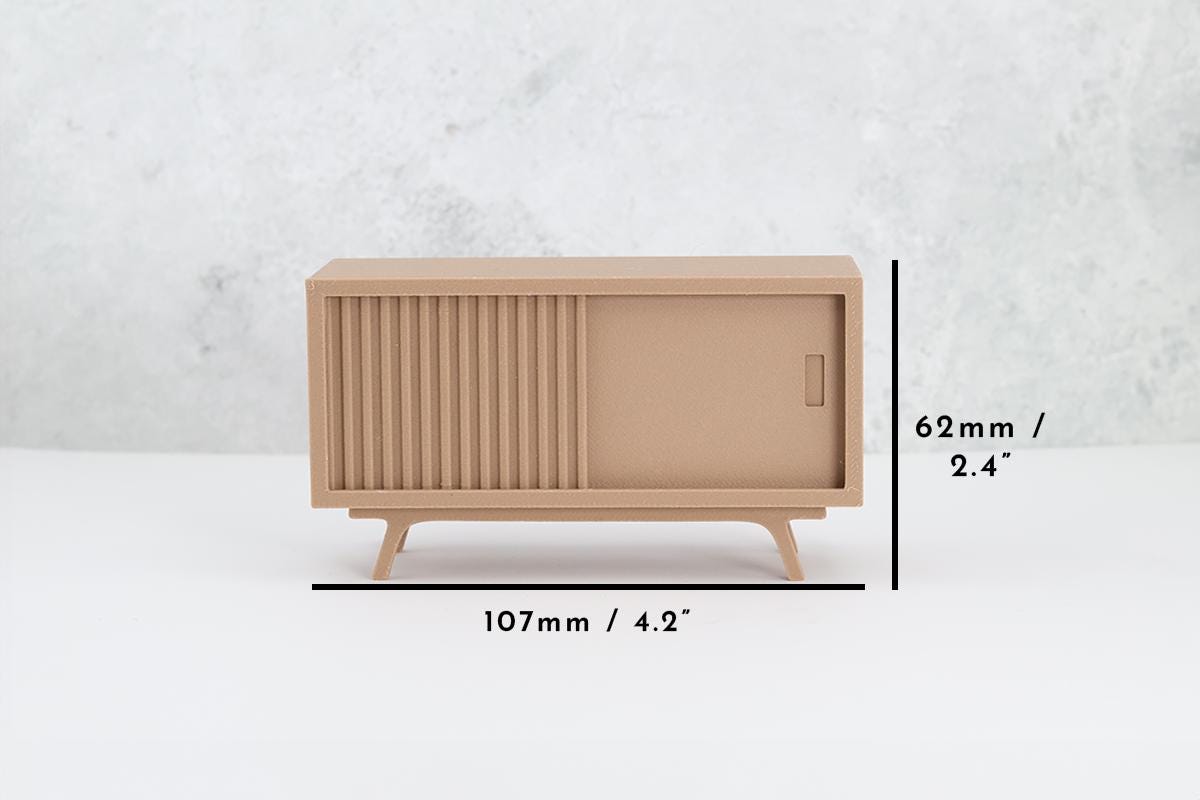 Mini Mid-century Credenza (1:12 Scale) - Etsy