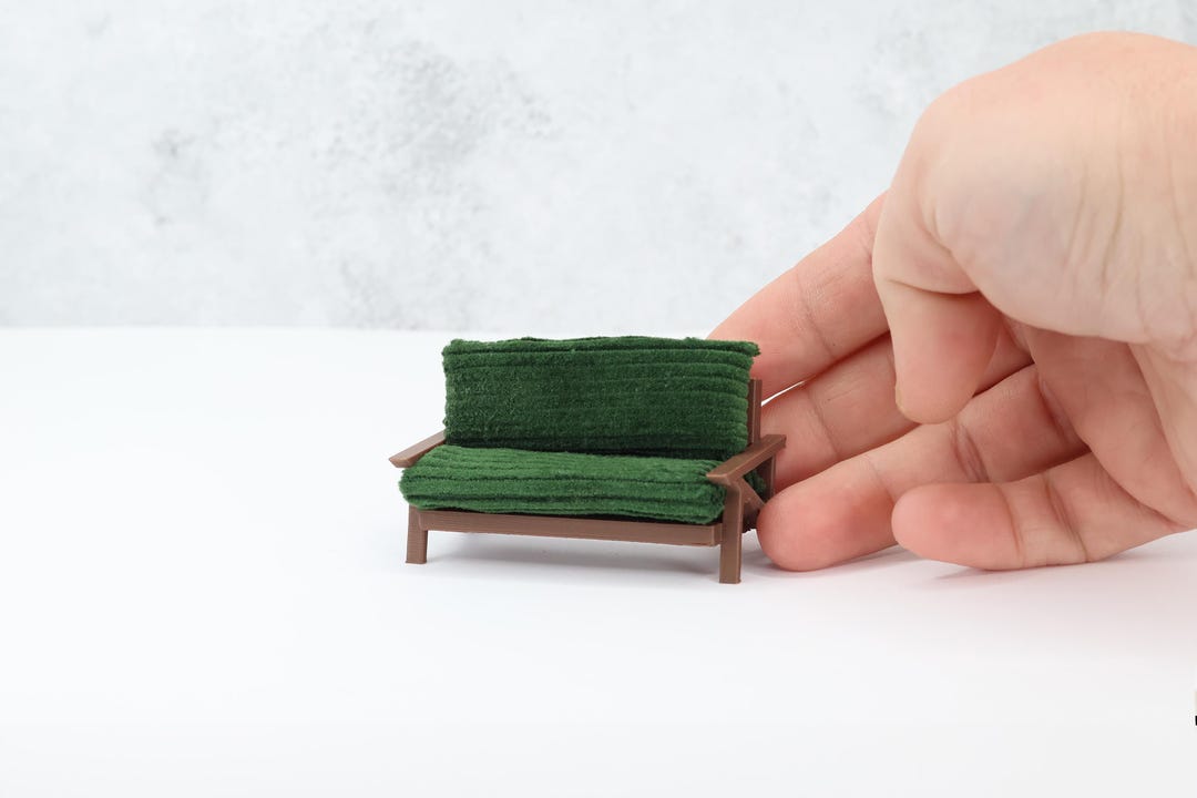 Mini Mid-century Modern Accent Couch – 1:24 Scale Replica - Etsy