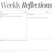 Print-at-home - Weekly Reflection Worksheet - Etsy