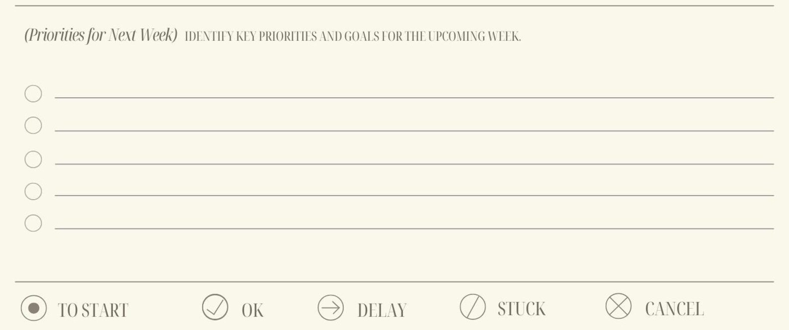 Print-at-home - Weekly Reflection Worksheet - Etsy