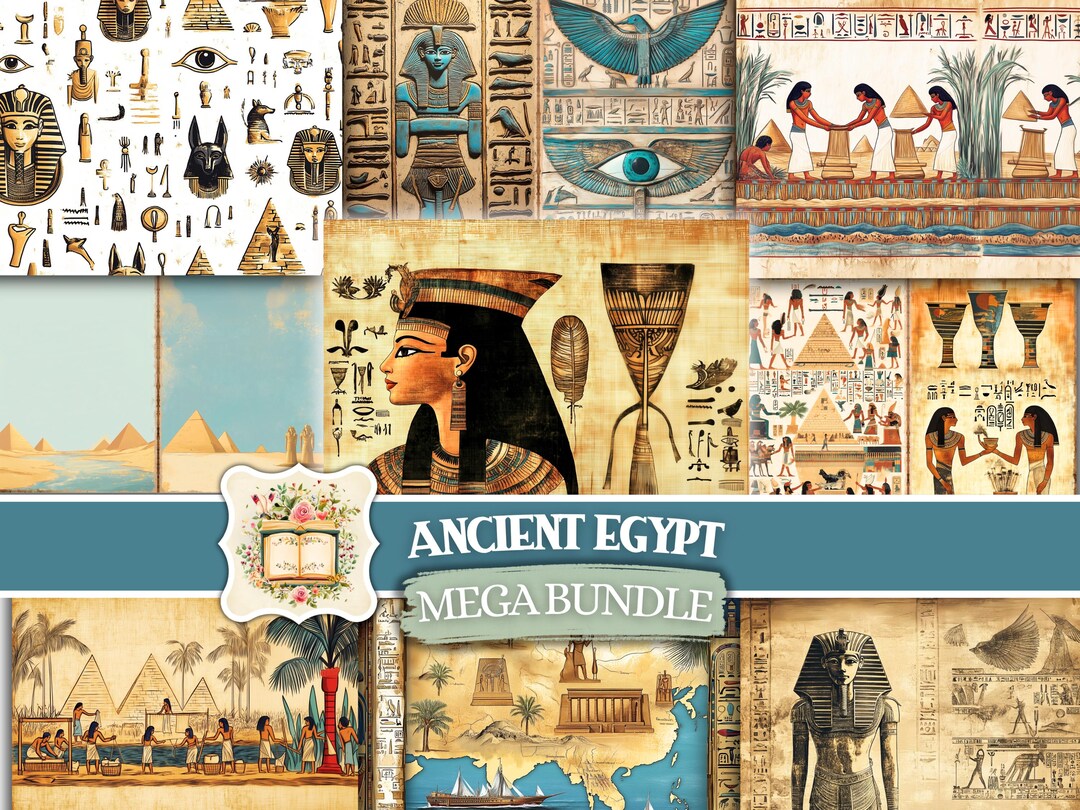 Ancient Egypt Journal Kit Vintage Travel Junk Journal Papers Printable ...