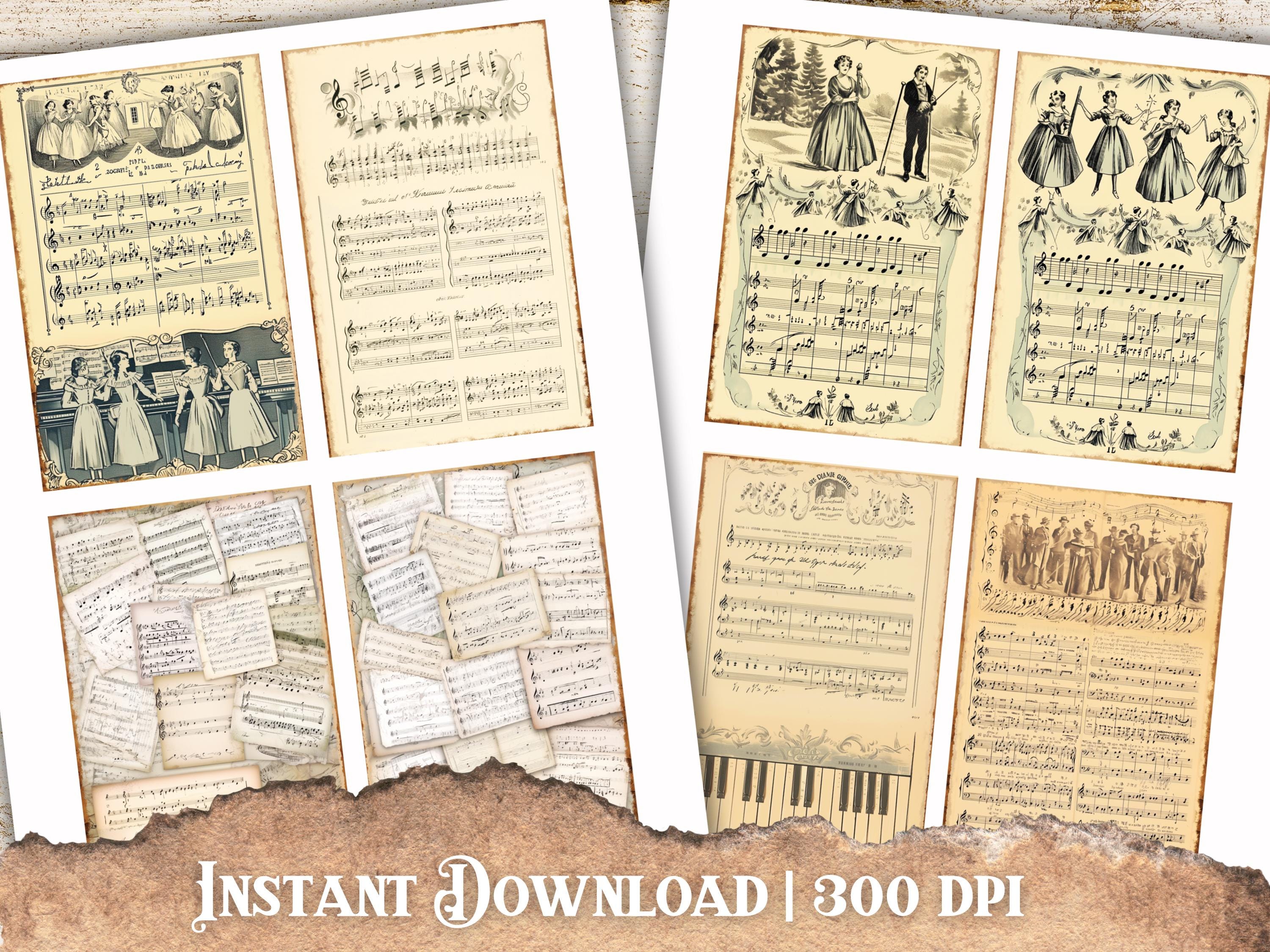 Vintage Junk Journal Ephemera Digital Download Paper Digital Junk ...