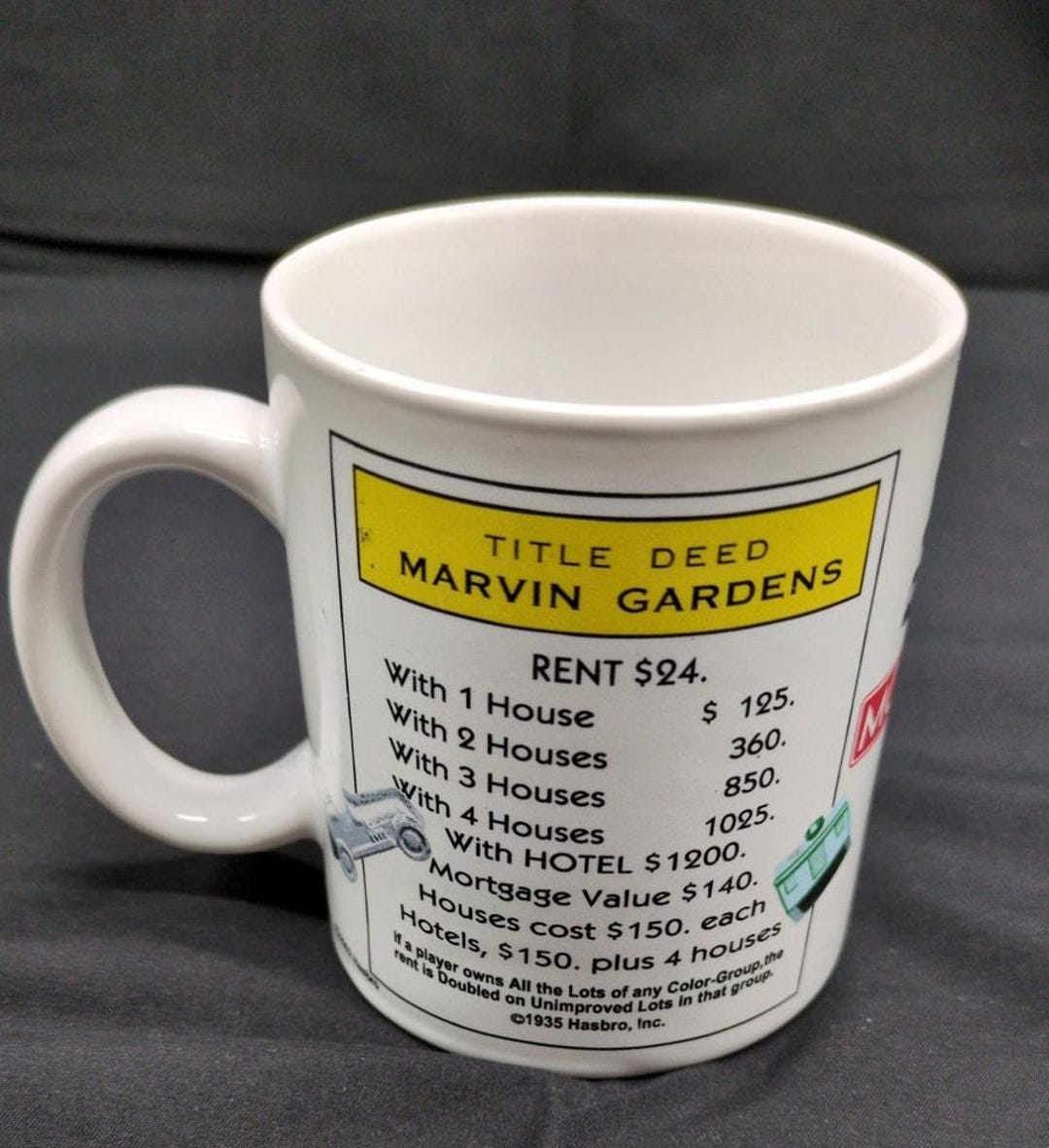 Sherwood Brands 2002 Monopoly Coffee Tea Mug Penn Ave /marvin Gardens ...