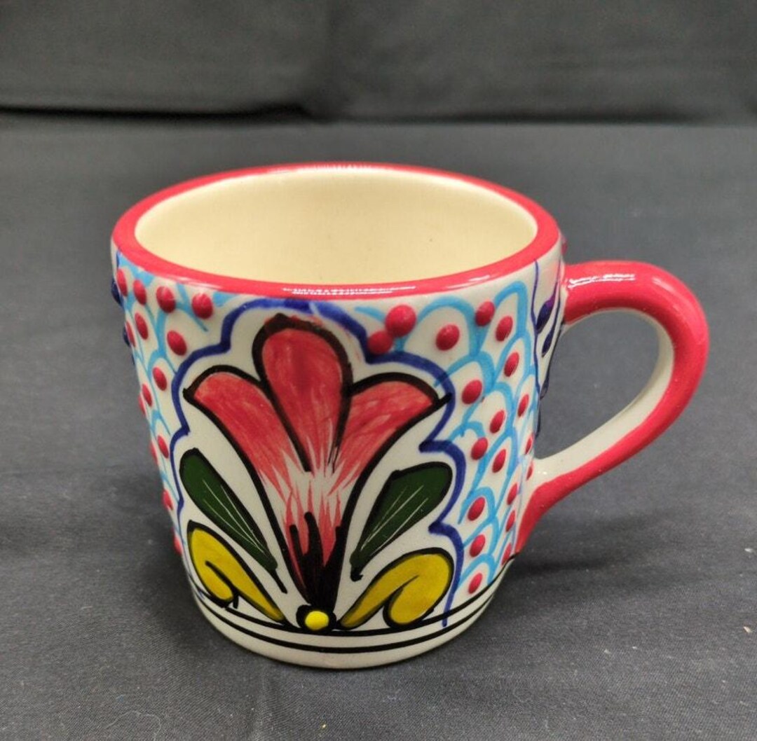 Talavera Mexican Clay Pottery Mud Coffee Tea Hot Chocolate - Etsy