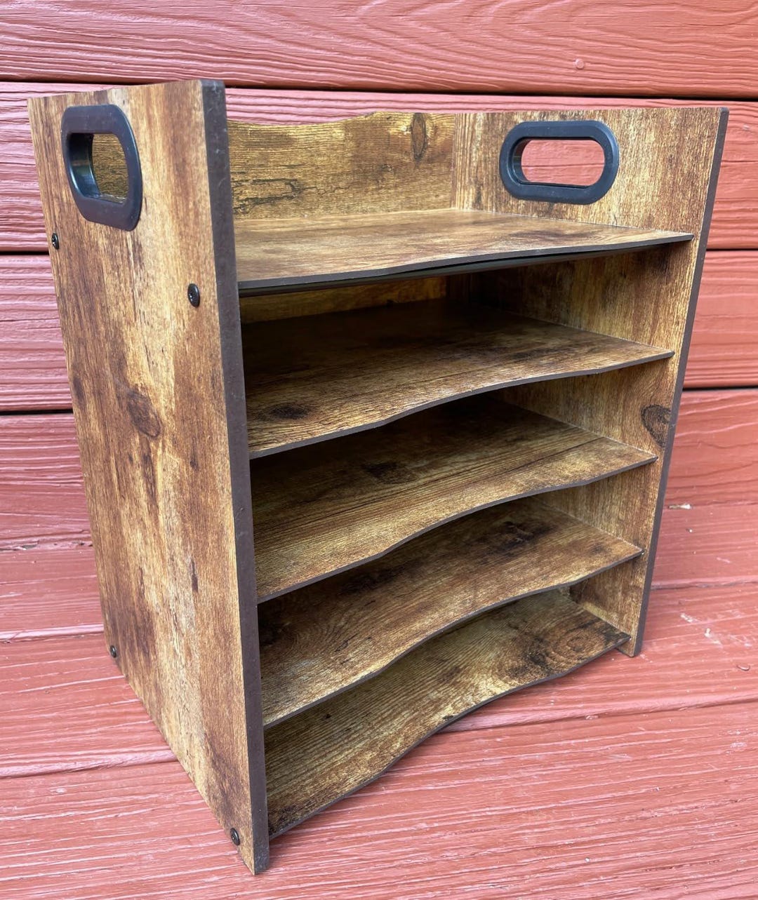 Desk Organizer | Wood Desk Organizer | 5 Tier Office Desk Organizer ...