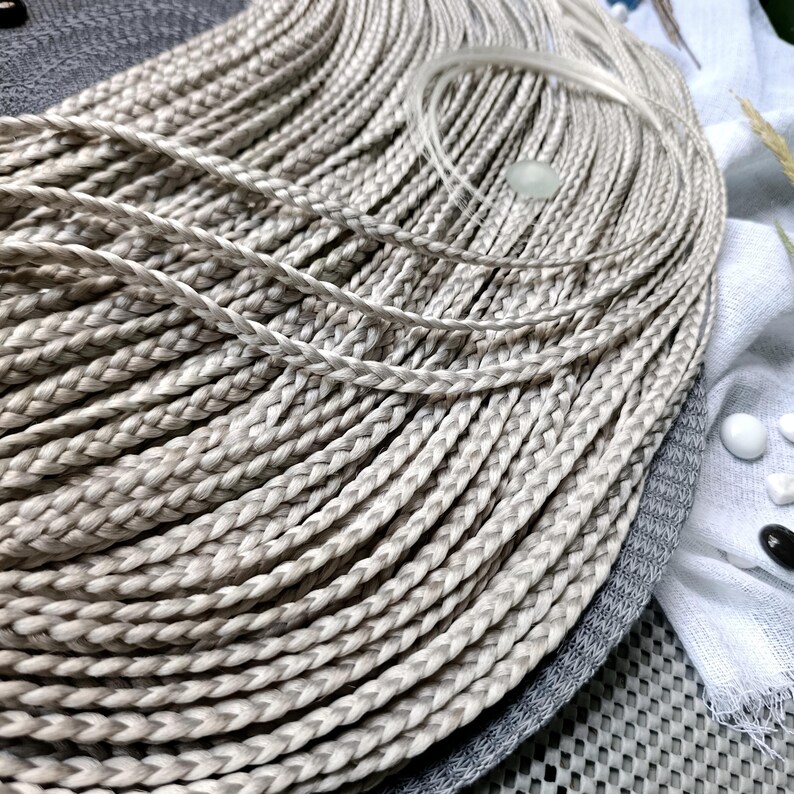 Silver Platinum Braids Extensions, DE SE Synthetic Braids, Viking ...