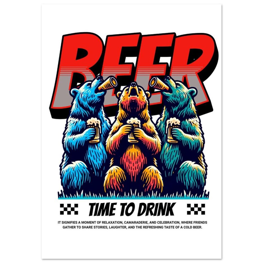 Cheers to Good Times: Beer Party Poster Perfect for Bars and ...