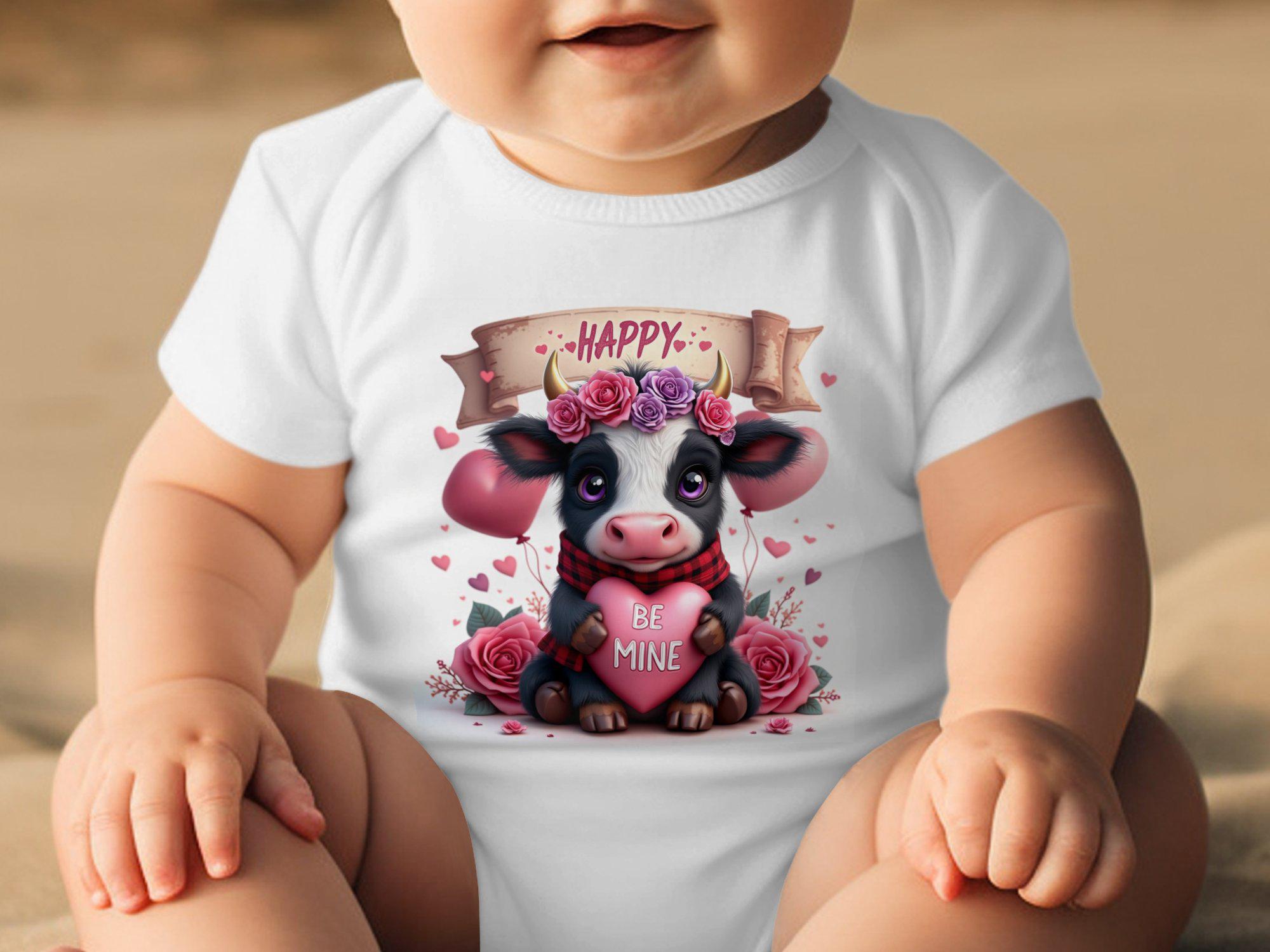 Cute Valentine's Day Cow Print, Digital Download, Adorable Love Art ...