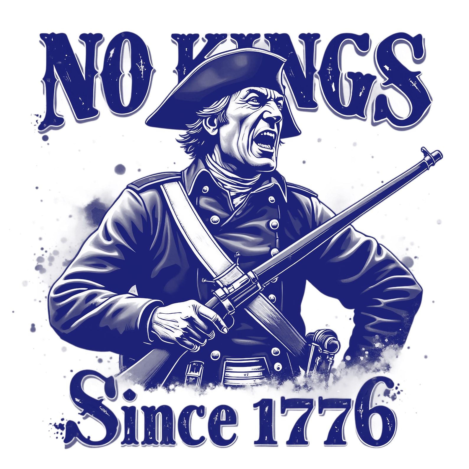 No Kings Since 1776 Digital Wall Art, American Revolution Patriotic ...