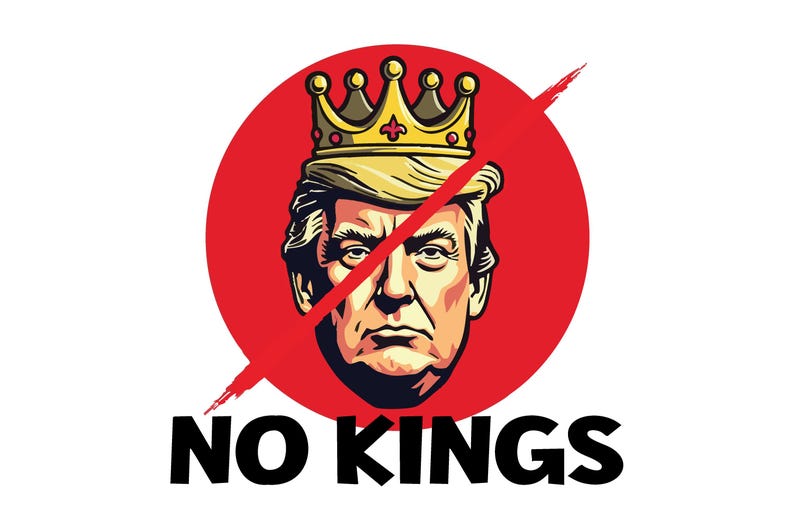 No Kings Digital Art, Anti Trump Image, Political Download, Printable ...