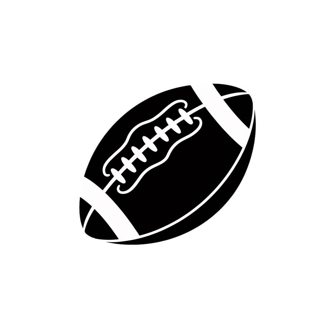 Football Digital Art, Sports Wall Decor, Black and White Print ...
