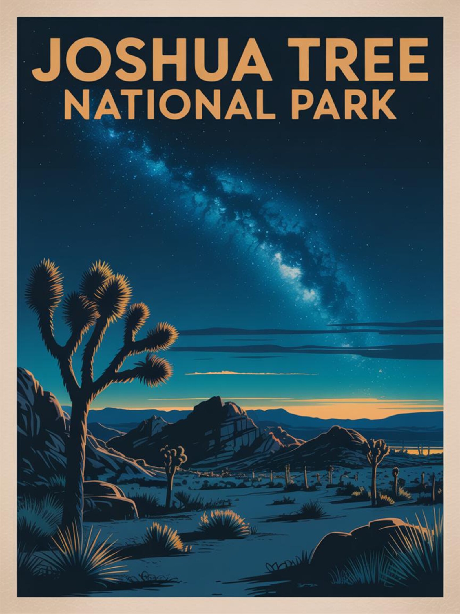 Joshua Tree National Park Wall Art,digital Poster,large Poster,home ...