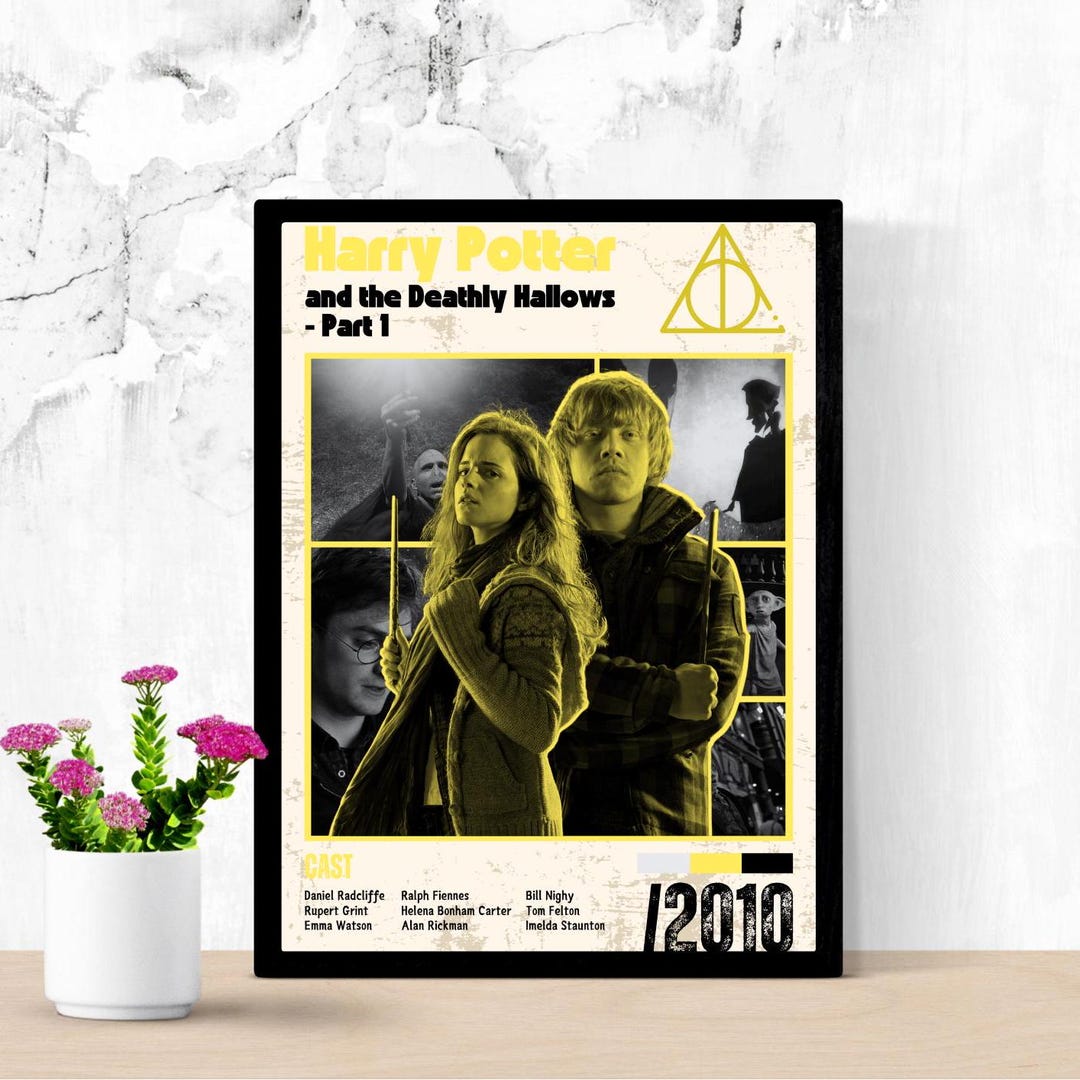 Harry Potter Posters, Deathly Hallows Pt1 Fan Art Print, Wall Decor ...