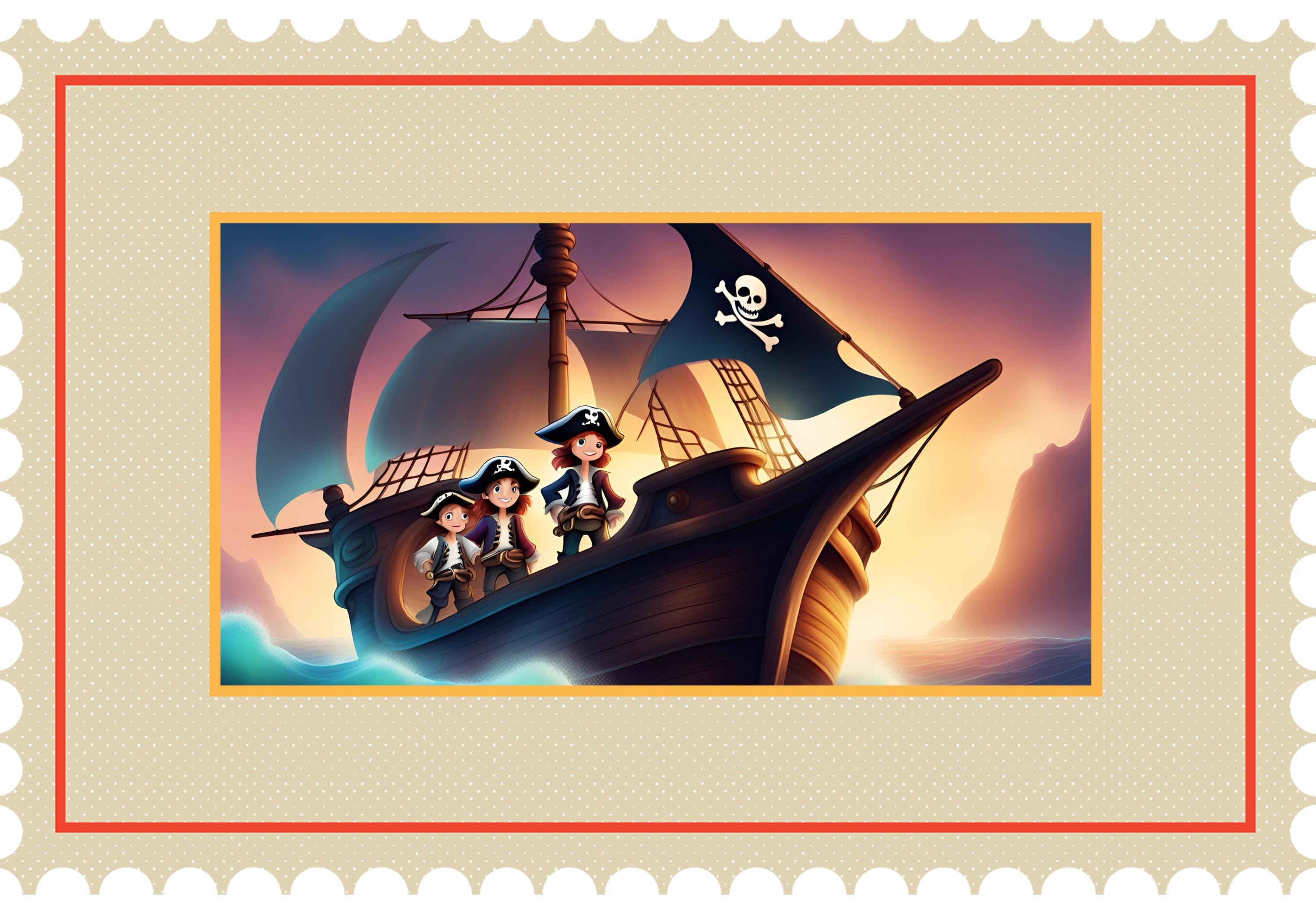 Kid Pirates Printable Wall Art | Digital Download for Kids' Room ...