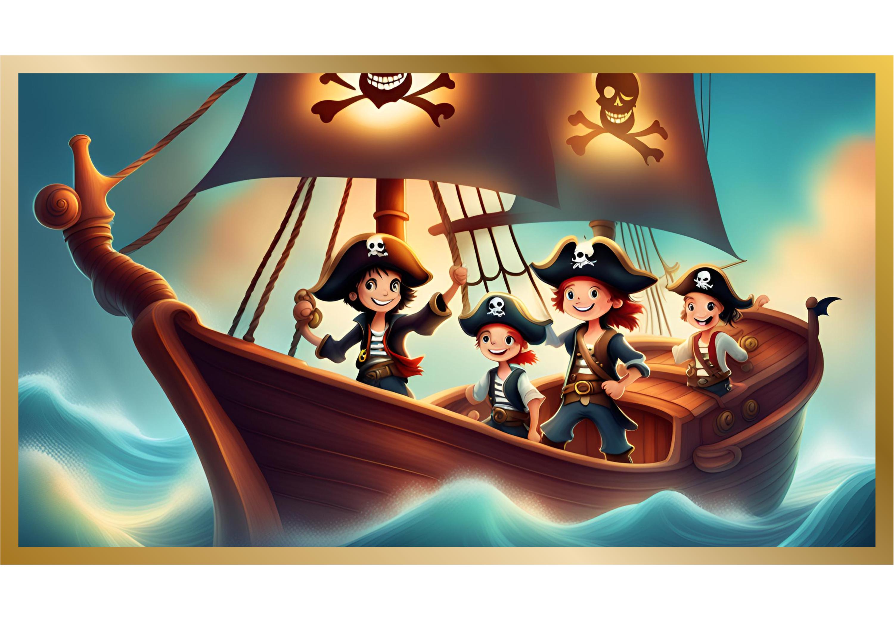 Kid Pirates Printable Wall Art | Digital Download for Kids' Room ...