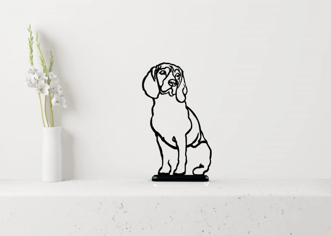 Personalized Cute Dog 3D Print Table Decor, Dog Lover Gift, Dog Mom ...