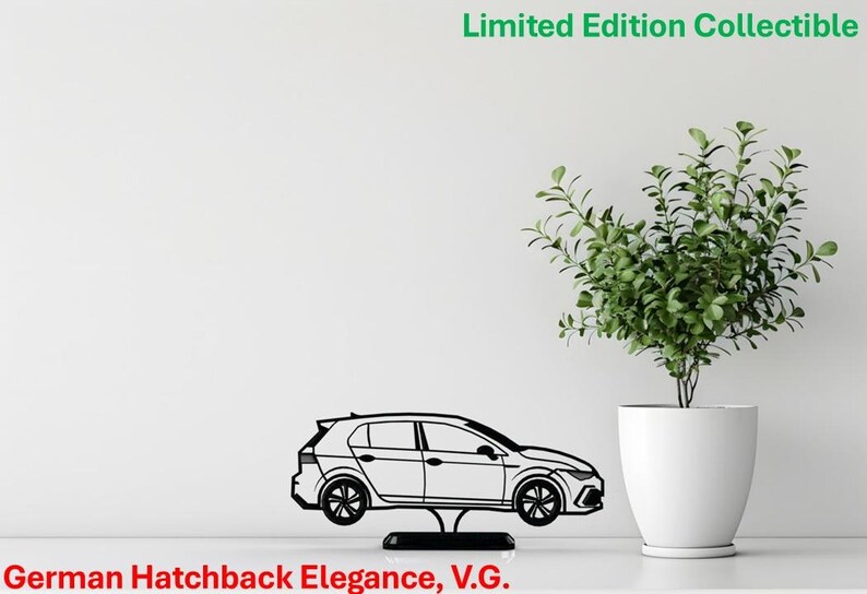 Inspired by Iconic German Compact Car | Modern Hatchback Desk Decor ...
