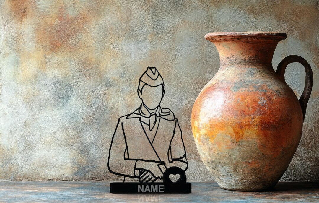 Flight Attendant Cabin Crew Art Sculpture Unique Gift Idea for a ...